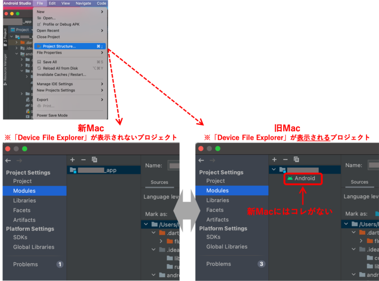 Flutter：Android Studioで、Device File Explorerが表示されないときの対処法 | halzo appdev blog